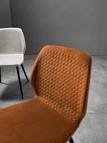 Max Home Luxusní židle Dandy vzorník tkaniny: Bronx petrolejová, nohy: kovové trubkovité Pebble Grey RAL 7032