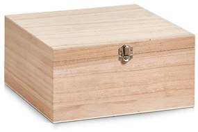 Zavírací dřevěná krabice, 26 x 26 x 12,5 cm