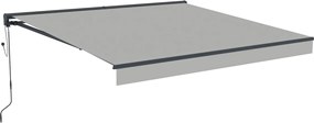Elektrická markýza BestBerg BBSU-E350LG / 350 x 300 cm / světle šedá