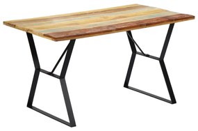Jídelní stůl 140 x 80 x 76 cm masivní recyklované dřevo - Default Title