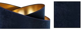 Závěsné svítidlo MEDIOLAN, 1x tmavomodré/zlaté textilní stínítko, (výběr ze 2 barev konstrukce)