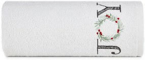 Bavlněný vánoční ručník bílý JOY Šírka: 50 cm | Dĺžka: 90 cm