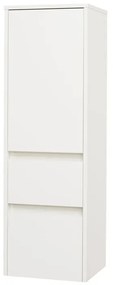 Mereo Opto koupelnová skříňka vysoká 125 cm, levé otevírání, bílá CN914L