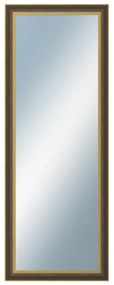 DANTIK - Zarámované zrcadlo - rozměr s rámem cca 60x160 cm z lišty ZVRATNÁ černozlatá plast (3071)