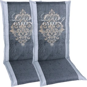 Go-De Textil Podsedák Living Garden, 1 kus / 2 kusy (střední opěrka, šedá)