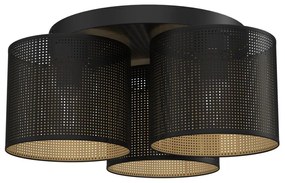 Luminex | Lustr přisazený LOFT SHADE 3xE27/60W/230V černá/zlatá | LU5248