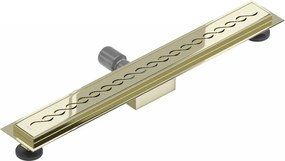 Mexen Flat M18 nerezový sprchový žlab 50 cm, zlatá, 1523050-15