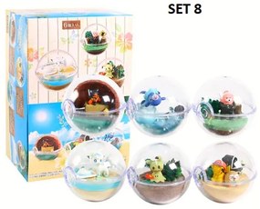 Sady 6 ks pokémonů v pokeballu terrarium Sada: Sada 8, Varianta: s krabicí