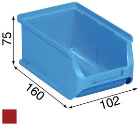 Allit Plastové boxy PLUS 2, 102 x 160 x 75 mm, červené, 24 ks