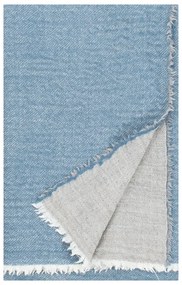 Vlněná deka Duetto 140x180, modro-béžová