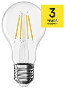 Emos lighting LED žárovka Filament A60 / E27 / 3,4 W (40 W) / 470 lm / neutrální bílá 1525733497