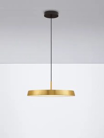 LED zlato-černé designové svítidlo Vetro