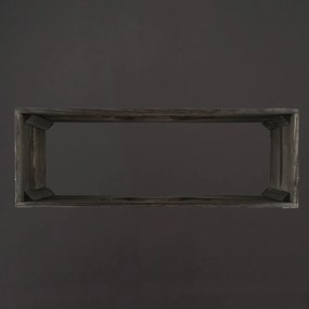 AMADEA Dřevěný obal s truhlíkem tmavý s ptáčky, 62x21,5x17cm, český výrobek