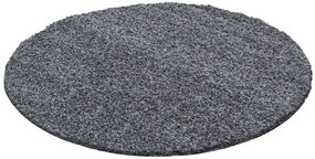 Vopi | Kusový koberec Life Shaggy 1500 grey - Kulatý 80 cm průměr