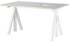 STRING Pracovní stůl Works, Light Grey, 140 x 78 cm