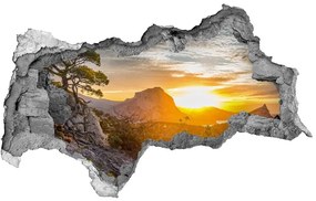 Wallmuralia Nálepka fototapeta 3D výhled Západ slunce 95x73 cm