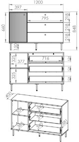 Komoda ALVARO 05 kašmír