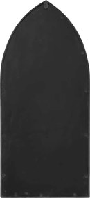 Zrcadlo černé 100 x 45 cm železo do interiéru 3093520