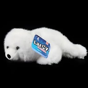 RAPPA Plyšový medvěd bílý 29 cm Lazy Animals / od 0 měsíců