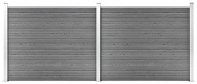 Set plotových dílců WPC 353 x 146 cm šedý 3070455