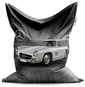 Sablio Sedací vak Mercedes-Benz 300 SL Šedé pozadí - 150x100 cm
