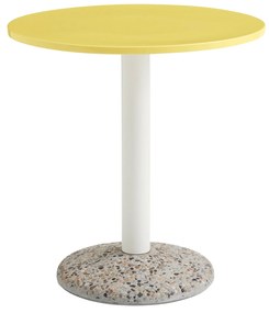 HAY Venkovní stůl Ceramic Ø70, Bright Yellow