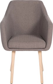 Konferenční židle Utrecht látka přírodní konstrukce – taupe
