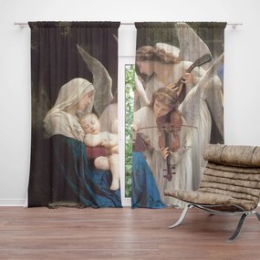 Sablio Závěs Panna s anděly - William-Adolphe Bouguereau: 2ks 140x250cm