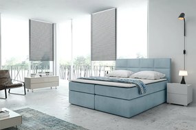 Eka Kontinentální čalouněná postel Smoth - Cassablanca (140x200 cm) Barva látky Trinity: (2313) Modrá