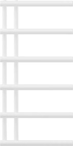Mexen Jukon, topné těleso 988 x 500 mm, 461 W, bílá, W116-0988-500-00-20