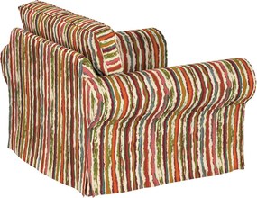 Potah na křeslo IKEA Ektorp barva vícebarevná látka pletený vzor, vzorované