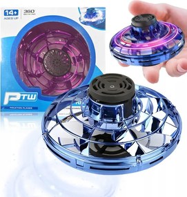 Létající LED UFO talíř - modrý