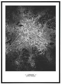 London map - 50x70 cm Obraz