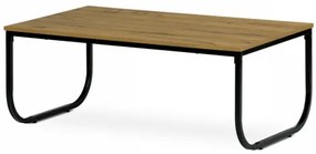 Konferenční stolek MDF divoký dub černý kov CT-622 OAK