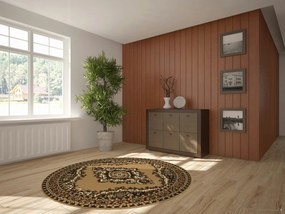 TRHÁK: Kusový koberec TEHERAN T-102 beige kruh, 190x190 (průměr) kruh, béžová, chodba / predsieň, Alfa Carpets