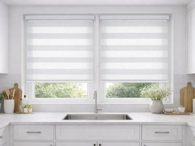 ZEBRA-SHOP Roleta DEN A NOC / MINI / PREMIUM / ŠEDÁ / BH 27 Barva mechanizmu: šedá, Výška: 150, Šířka: 88