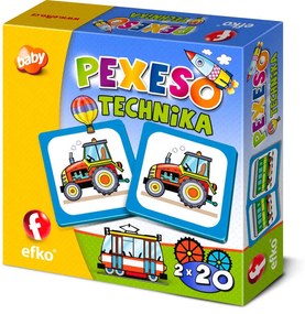EFKO Hra baby pexeso Technika dopravní prostředky *SPOLEČENSKÉ HRY* ef54677