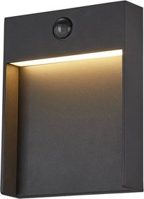 LA 1002954 FLATT SENSOR Outdoor, nástěnné LED svítidlo, 3000K, IP65, antracitové - BIG WHITE (SLV)