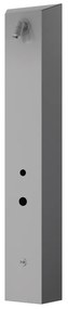 Sanela - Nerezový sprchový nástěnný žetonový RFID panel - pro jednu vodu, 24 V DC