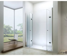 Mexen LIMA DUO sprchové skládací dveře do otvoru 140 cm, LIMA DUO DOOR 140