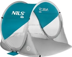 NILS Camp NC3142 modrozelený / Samorozkládací plážový stan / 120 x 150