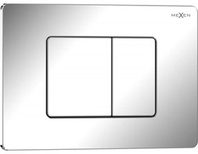 Mexen Tex 05, splachovací tlačítko z nerezavějící oceli, lesklý chrom, 6105-03