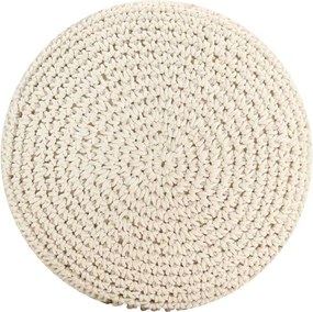 Ručně vyrobený sedací puf macramé 45 x 30 cm bavlna 324002