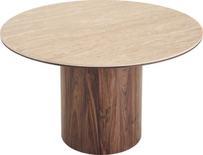 House Nordic Jídelní stůl DELPHI tmavě hnědý ø120 cm 2203146