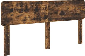 Rám postele Kouřový dub 200 x 200 cm Masivní borové dřevo 3412037