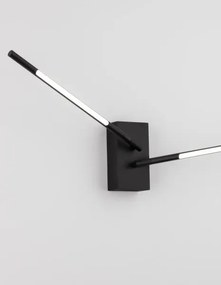 Designové nástěnné svítidlo Raccio B 6 černé