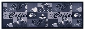 Kuchyňský koberec pratelný Coffee modrý 60 x 180 cm 315968
