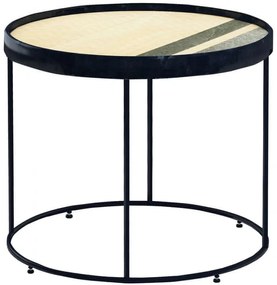 Danish style Konferenční stolek Portia, 49 cm, černá
