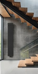 Regnis LUXAR, topné těleso 290x1000mm se středovým připojením 50mm, 438W, bílá matná (RAL 9003), LUXAR100/29/D50/WHITE