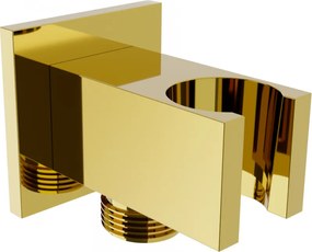 Mexen Cube rohová přípojka, zlatá - 79300-50